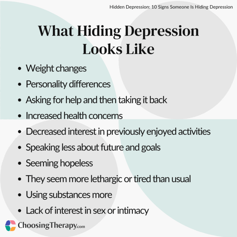 10 Signs of Hidden Depression