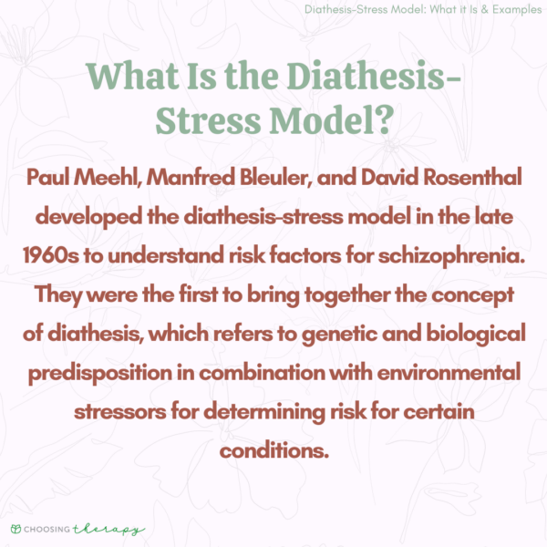 What Is the Diathesis Stress Model?