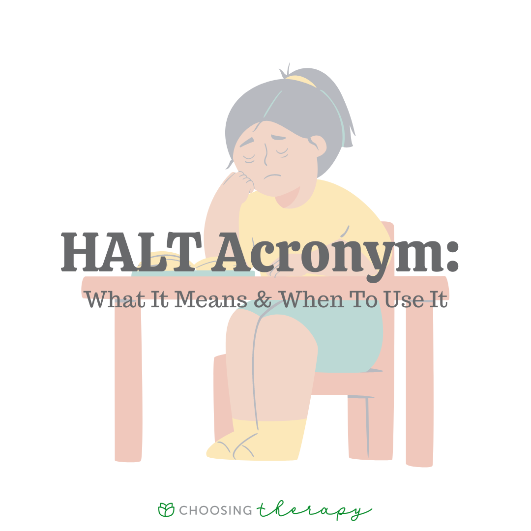 HALT Risk States: Hungry, Angry, Lonely, Tired