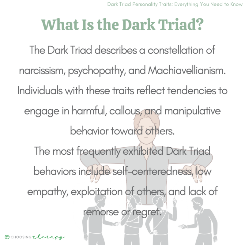 Dark Triad Personality Traits: Everything You Need to Know ...