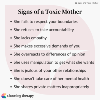 22 Signs of a Toxic Mother & The Effects of Being Raised by One