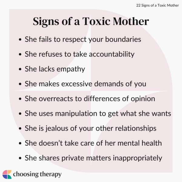 22 Signs of a Toxic Mother & The Effects of Being Raised by One