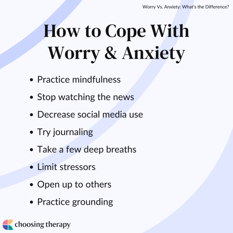 The Difference Between Worry & Anxiety