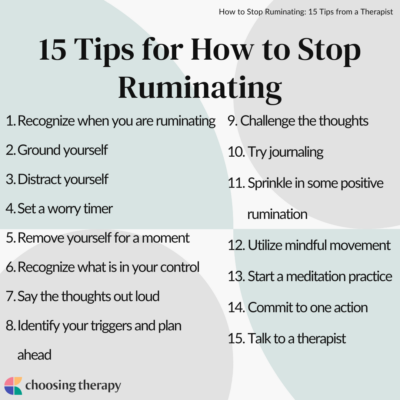 15 Ways to Stop Rumination: Advice from an Expert