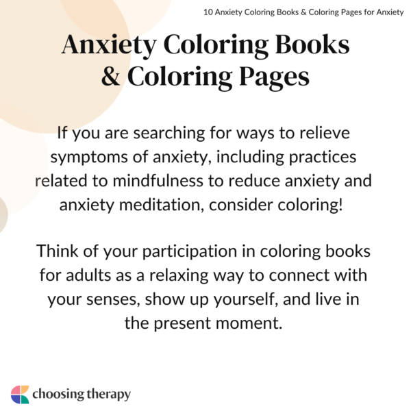 Anxiety Coloring Pages to Help You Relax