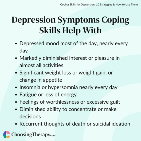 10 Effective Coping Skills & Strategies for Depression