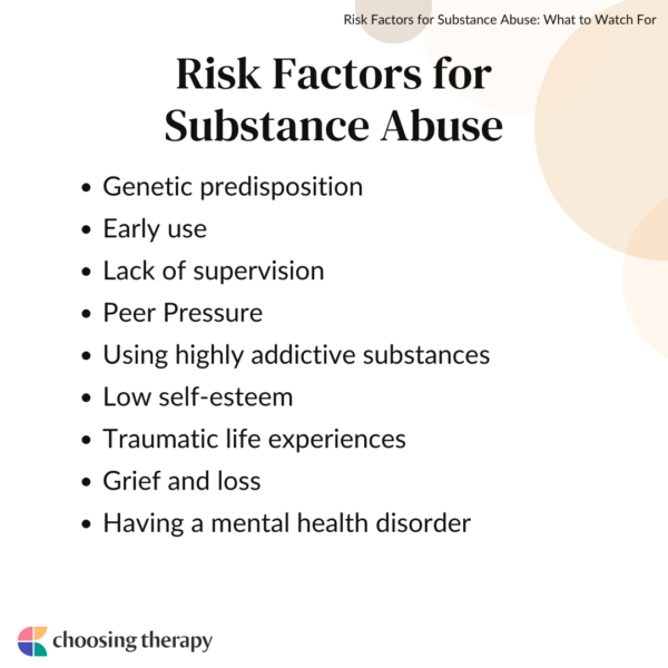 Risk Factors for Substance Abuse: What to Watch For | ChoosingTherapy.com