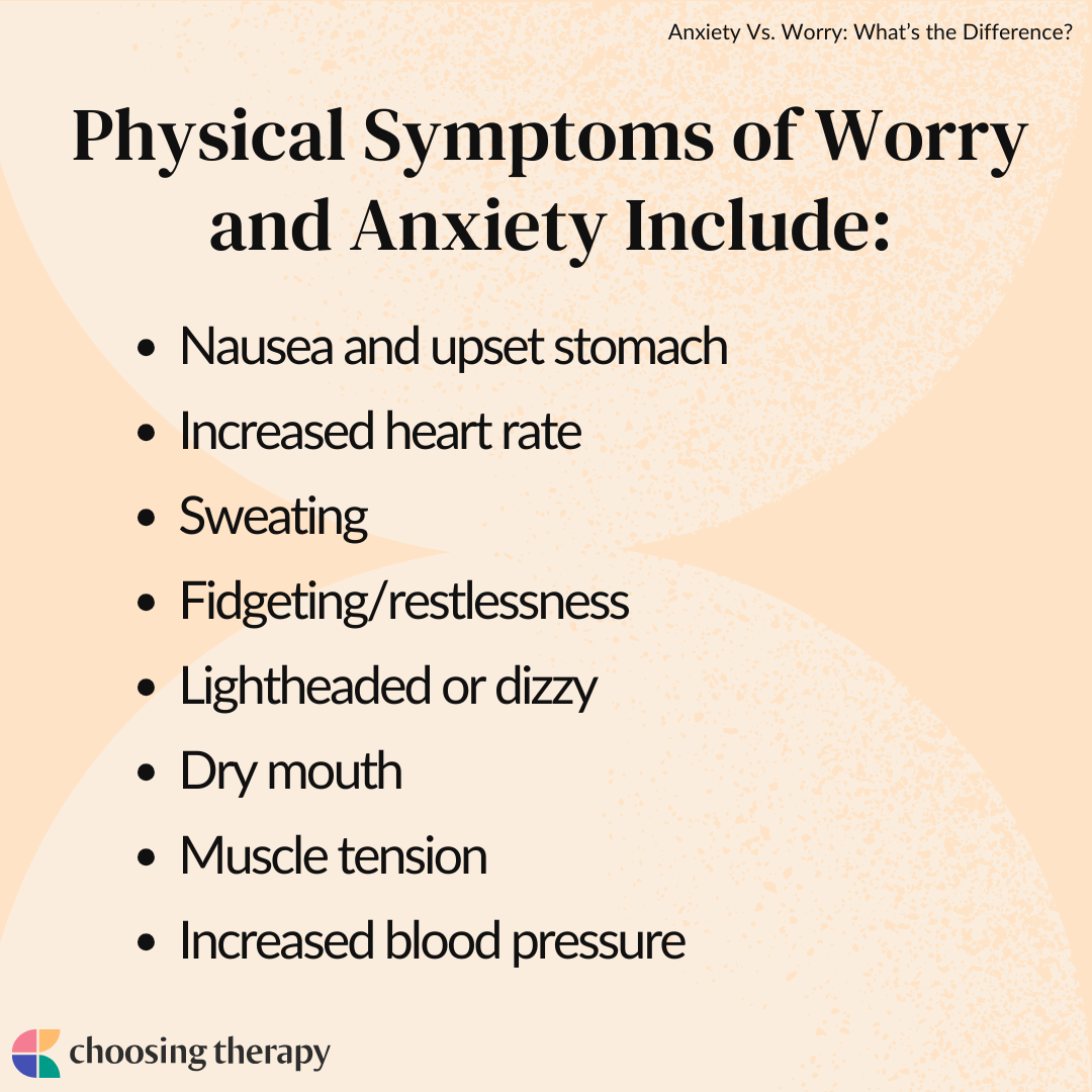 The Difference Between Worry & Anxiety