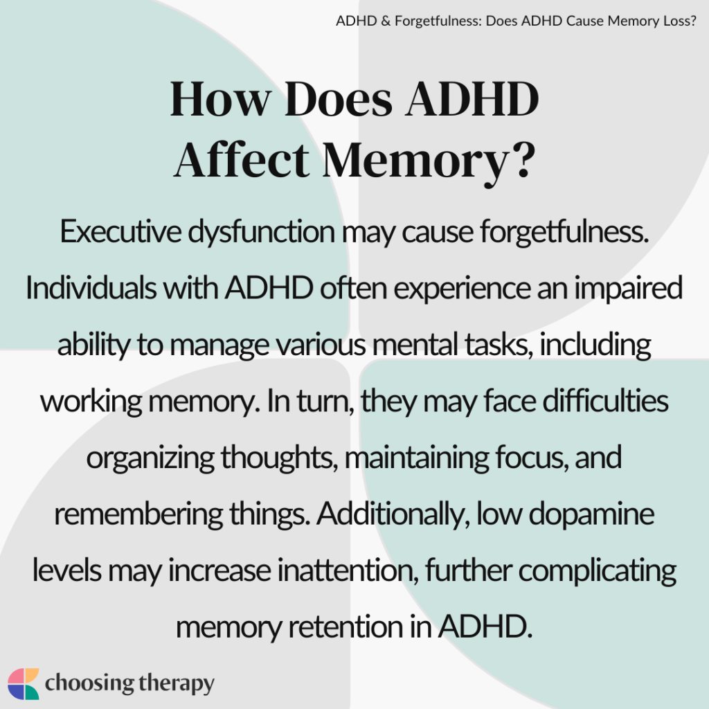 ADHD & Forgetfulness: Does ADHD Cause Memory Loss?