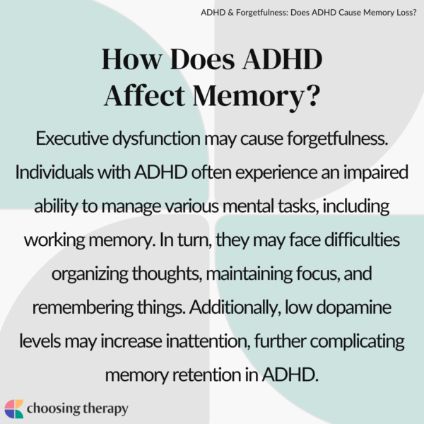 ADHD & Forgetfulness: Does ADHD Cause Memory Loss?