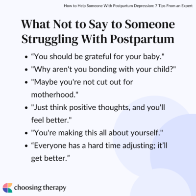 The Dos & Donts of Helping Women With Postpartum Depression