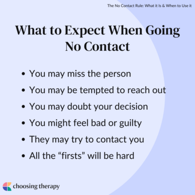 What Is The No Contact Rule?