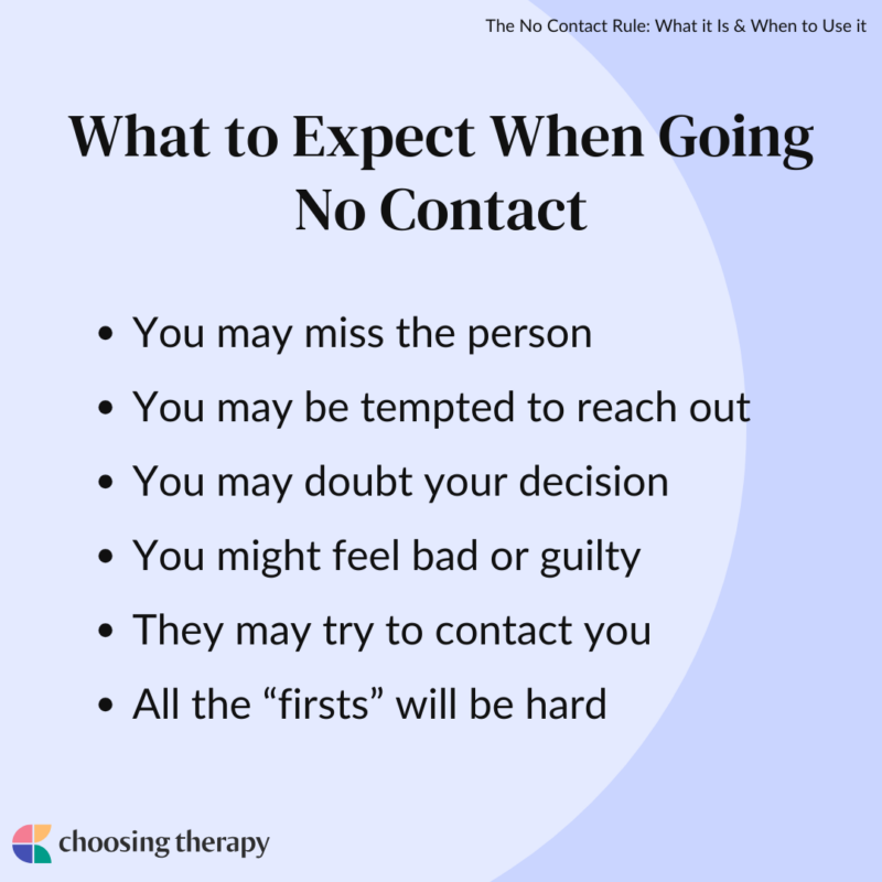 What Is The No Contact Rule?