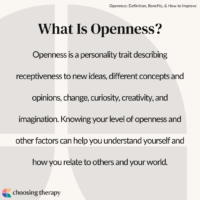 Openness: Definition, Benefits, & How to Improve - Choosing Therapy