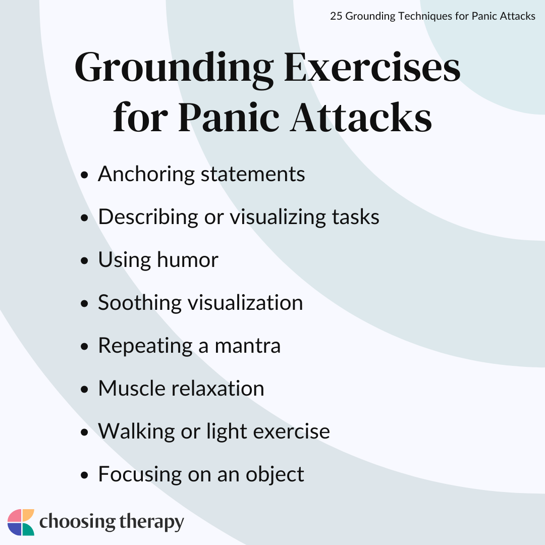 25 Grounding Exercises for Panic Attacks 25 Grounding Exercises for Panic Attacks