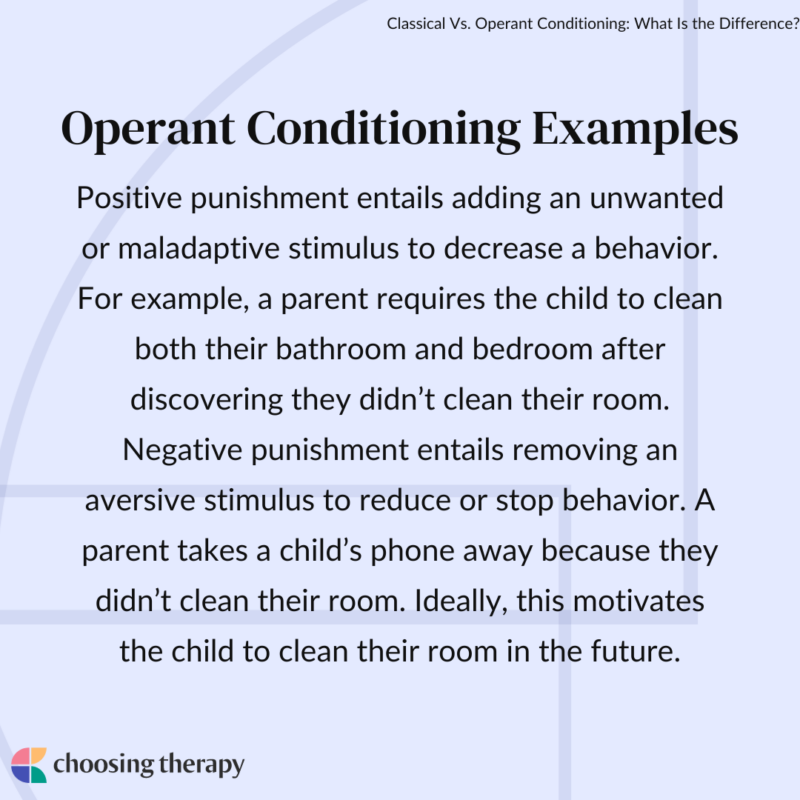 What Is the Difference Between Classical Vs. Operant Conditioning?