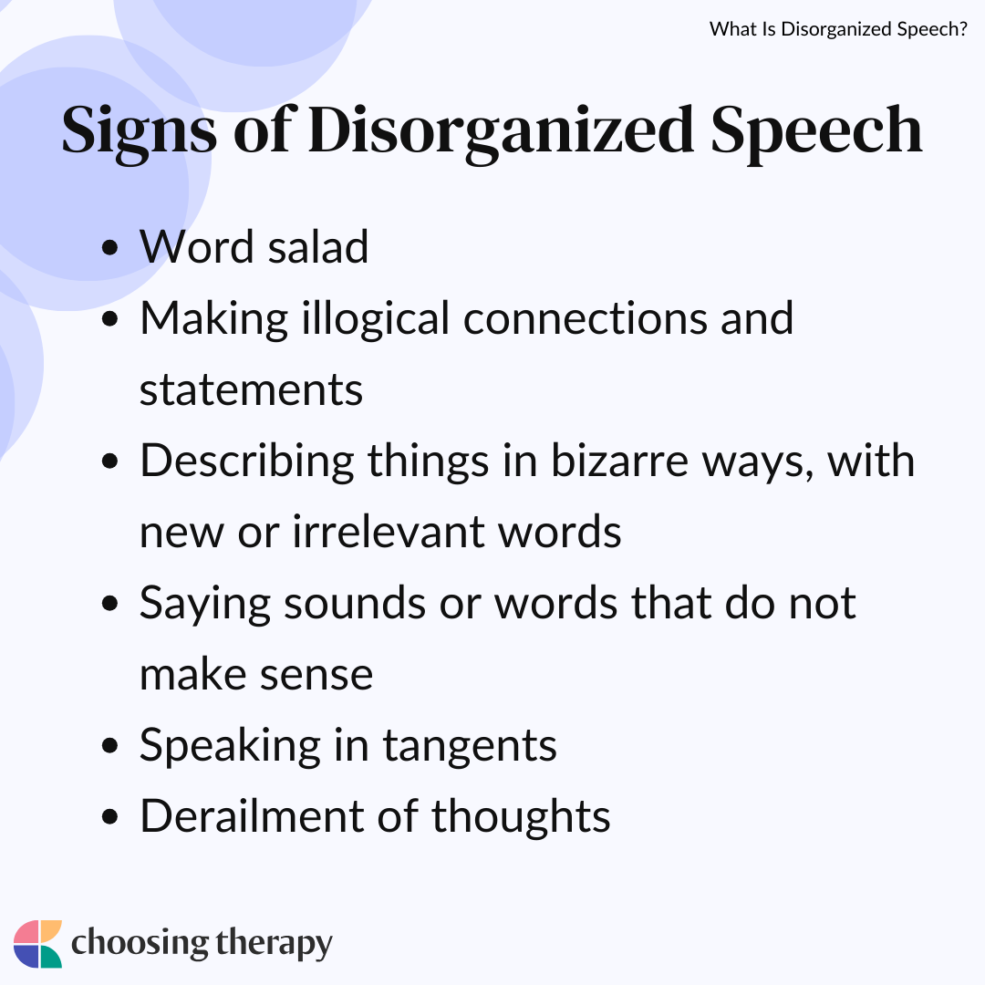 Disorganized Speech Schizophrenia Disorganized Speech Schizophrenia