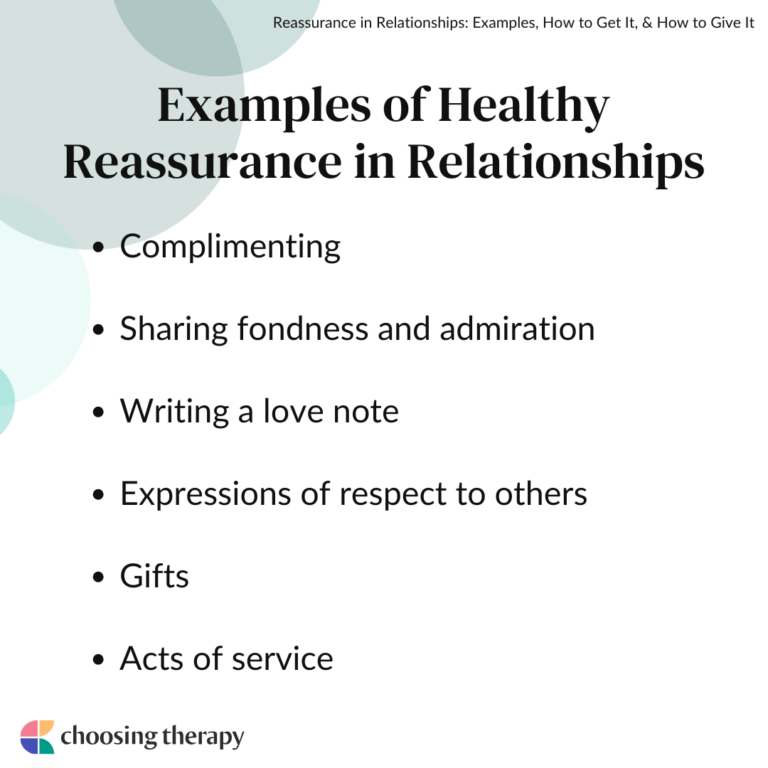 What Is Reassurance In a Relationship?