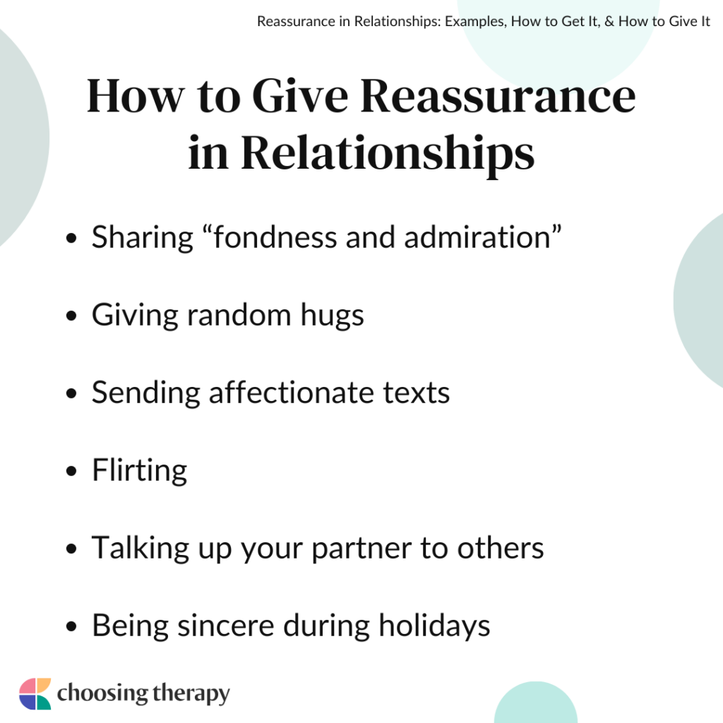 What Is Reassurance In a Relationship?