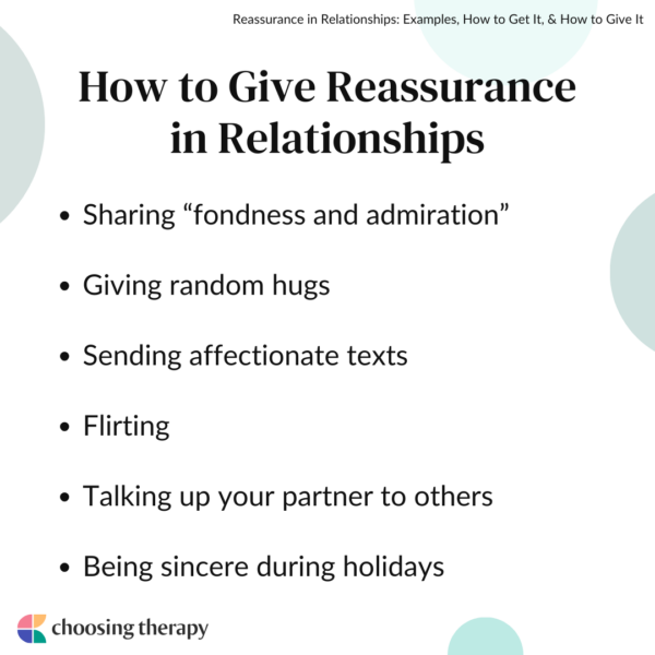 What Is Reassurance In a Relationship?