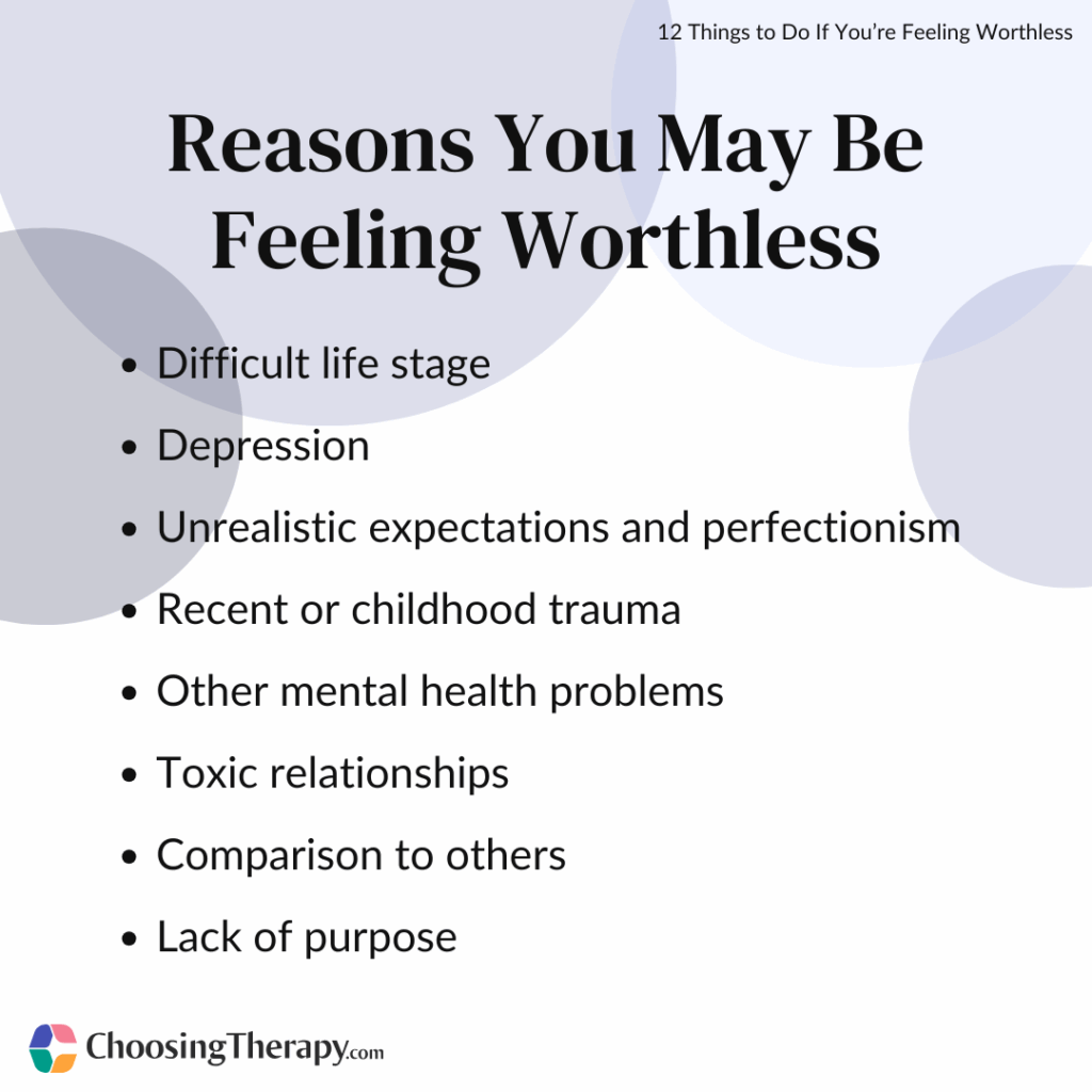 What to Do If You're Feeling Worthless
