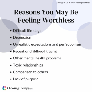 What to Do If You're Feeling Worthless