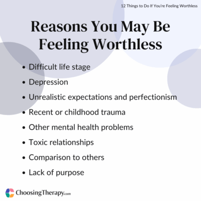What to Do If You're Feeling Worthless
