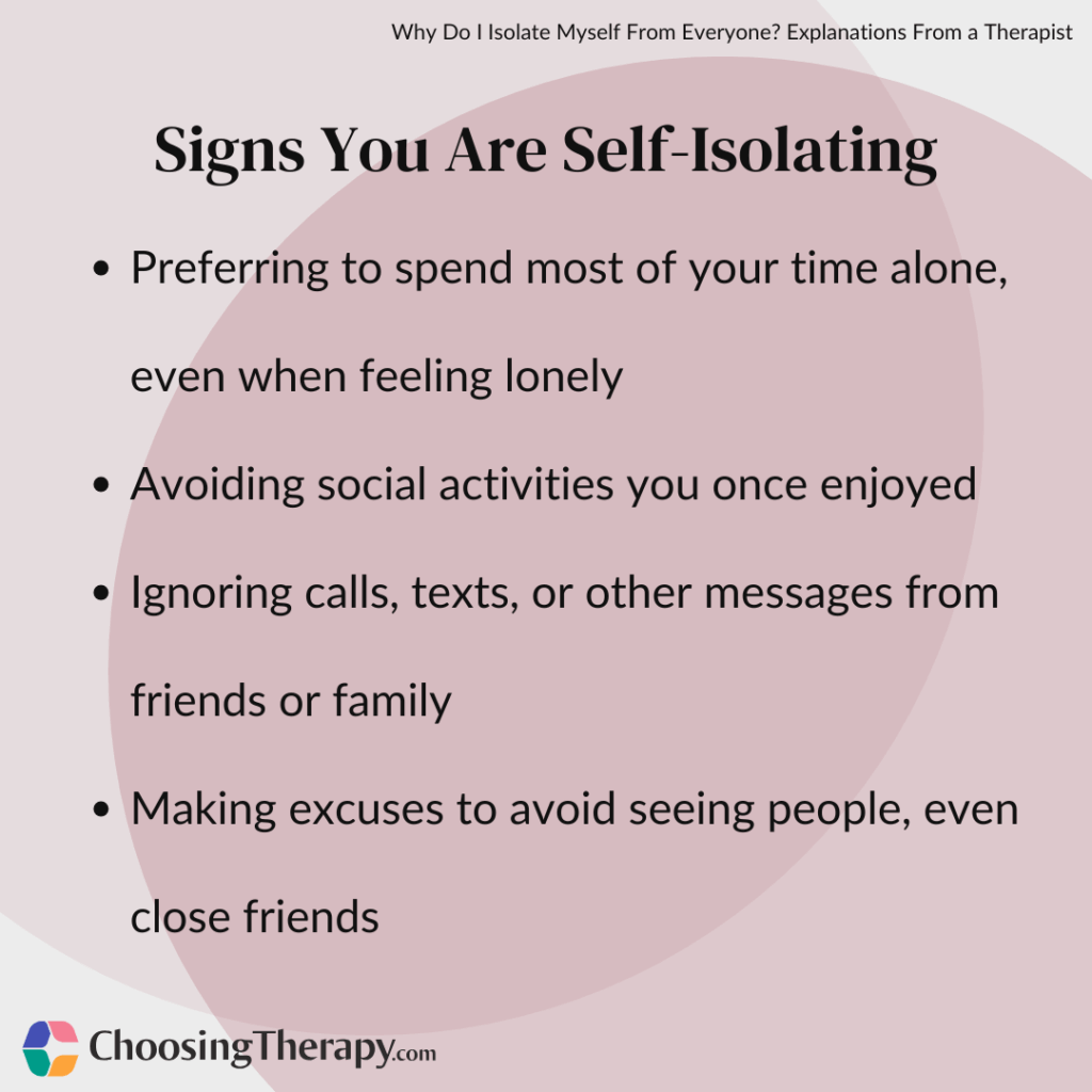 Self-Isolation: Why It Happens & How to Stop