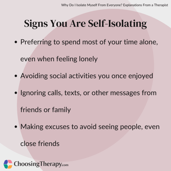 Self-Isolation: Why It Happens & How to Stop