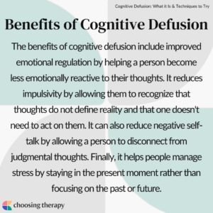 Cognitive Defusion: What it Is & Techniques to Try | ChoosingTherapy.com