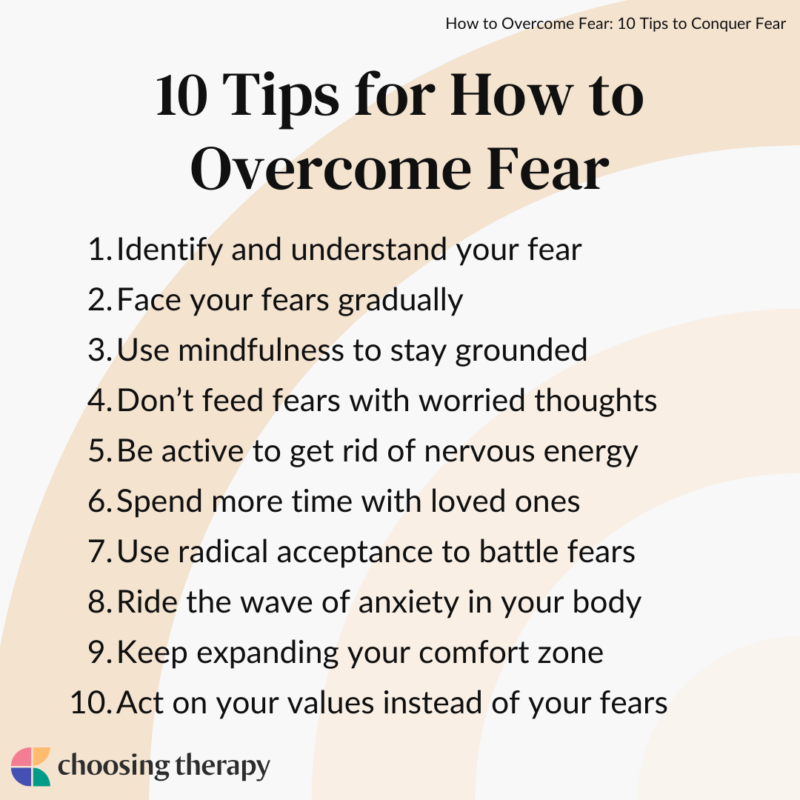 10 Tips for Overcoming Fear
