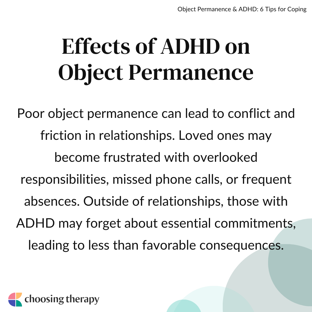 How ADHD Affects Object Permanence