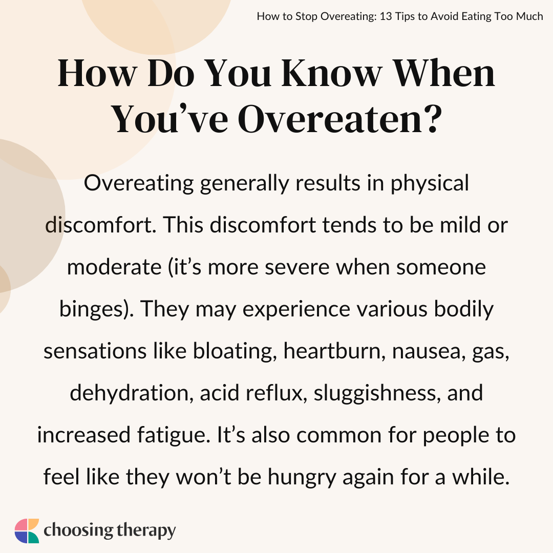 13 Ways to Stop Overeating