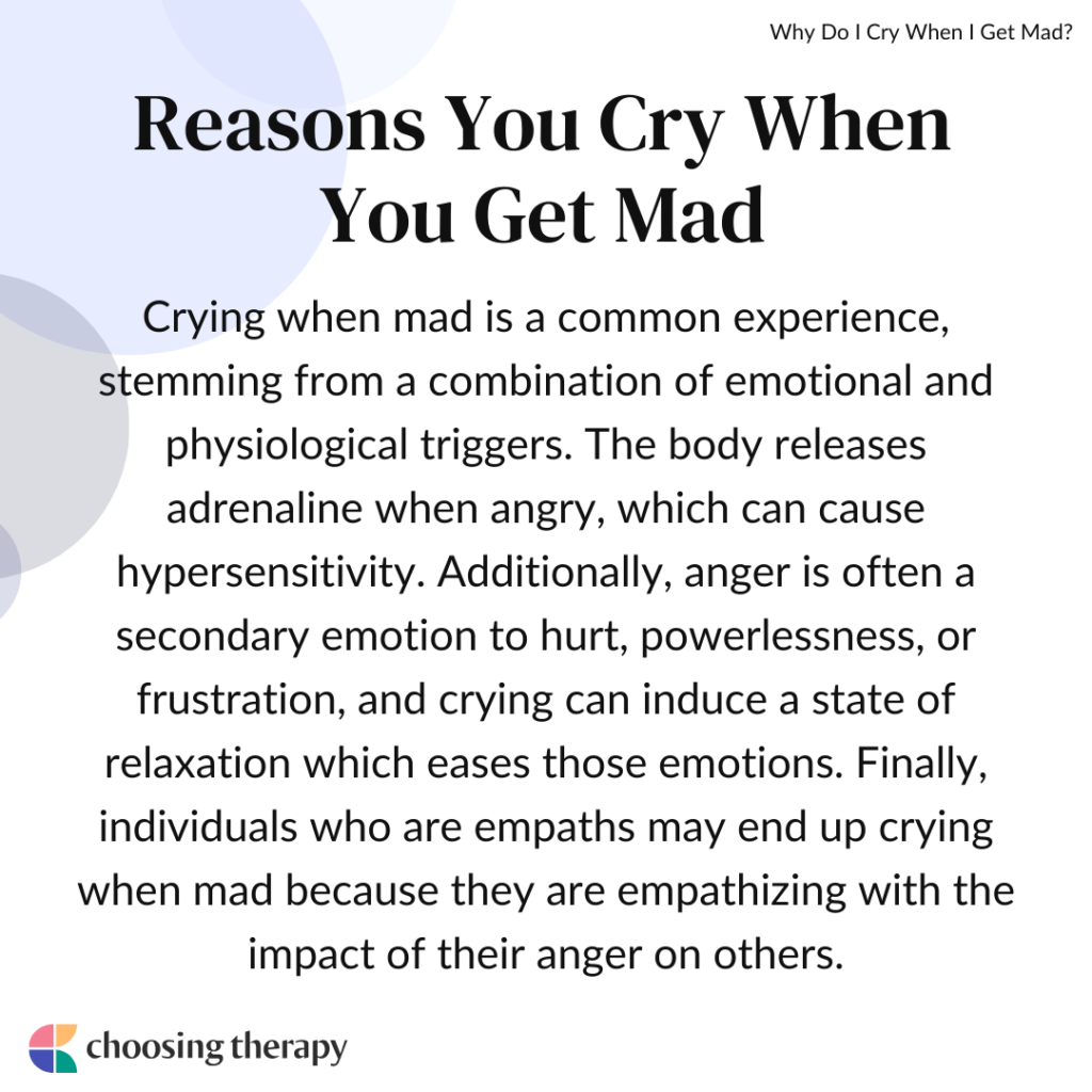 Angry Crying: Why it Happens & How to Stop