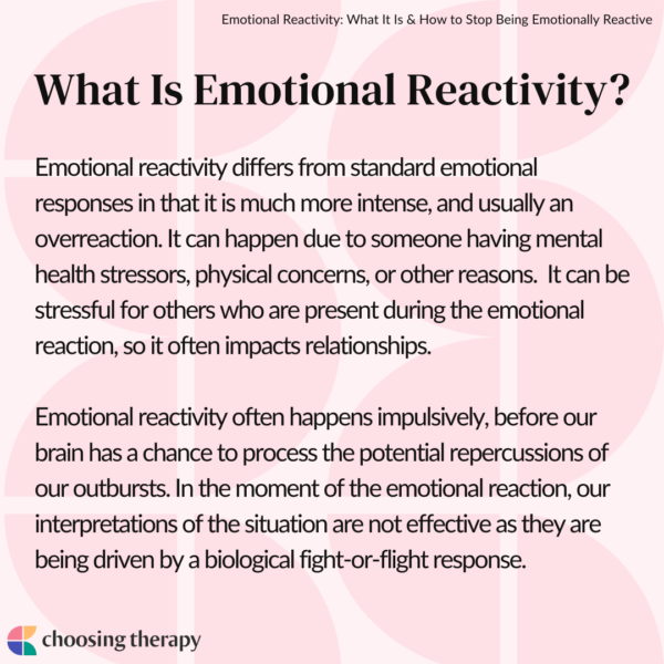 Emotional Reactivity: What It Is & How to Stop Being Emotionally ...