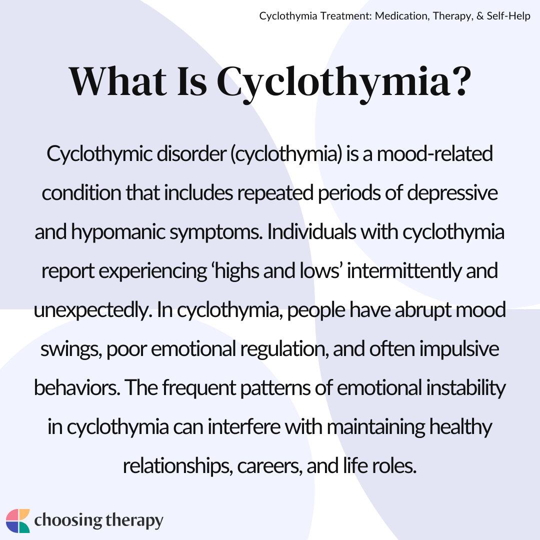 Cyclothymia Medication Treatment Options