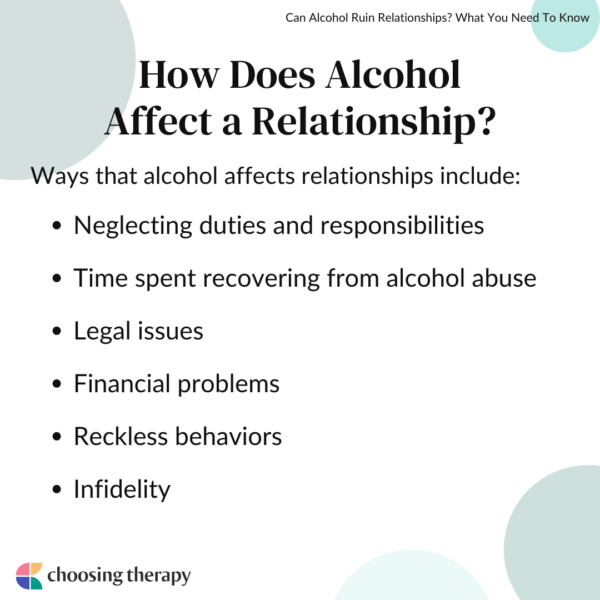 Alcohol Ruins Relationships: Things to Know