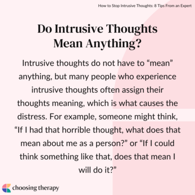 8 Strategies to Stop Intrusive Thoughts