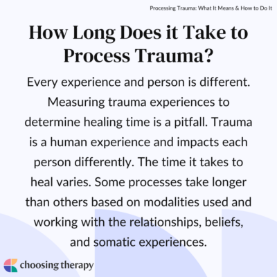 6 Types of Trauma Processing & How to Begin