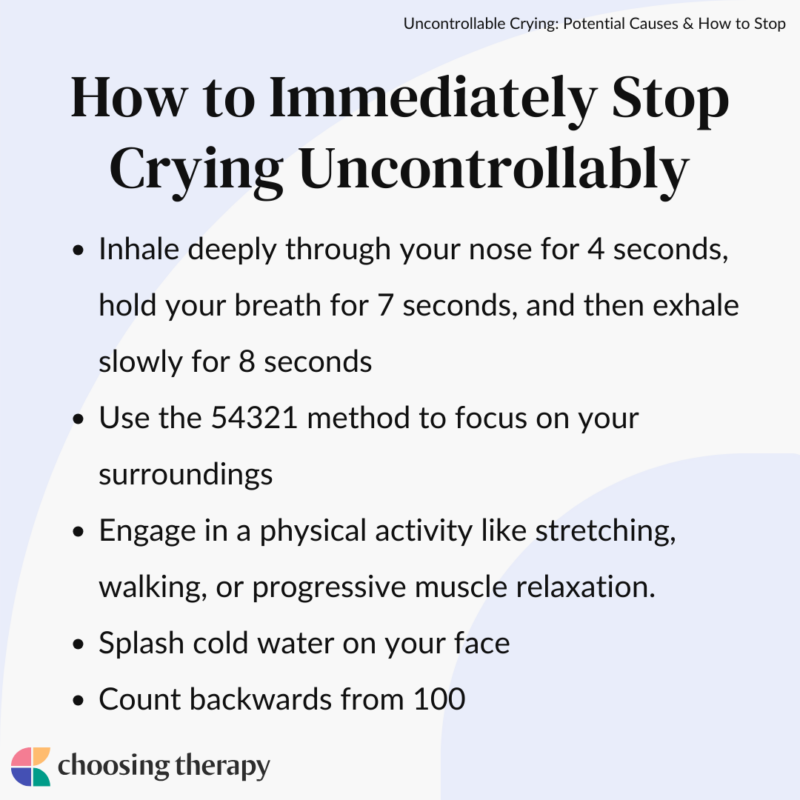 How to Calm Yourself When You Can't Stop Crying