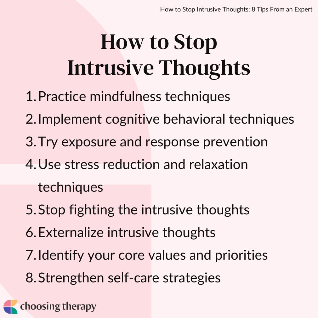 8 Strategies to Stop Intrusive Thoughts 8 Strategies to Stop Intrusive Thoughts