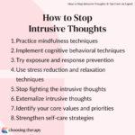 8 Strategies to Stop Intrusive Thoughts