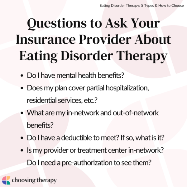 5 Types of Therapy for Eating Disorders