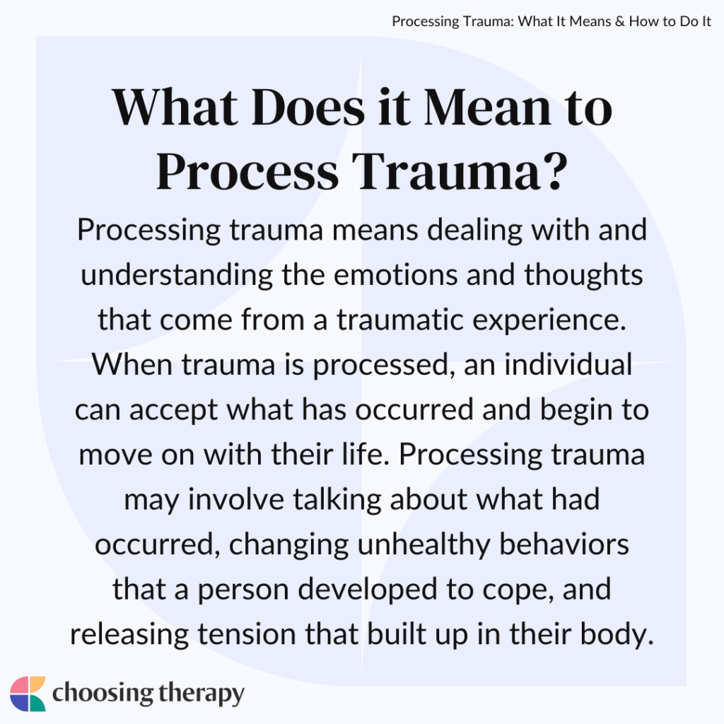 6 Types of Trauma Processing & How to Begin