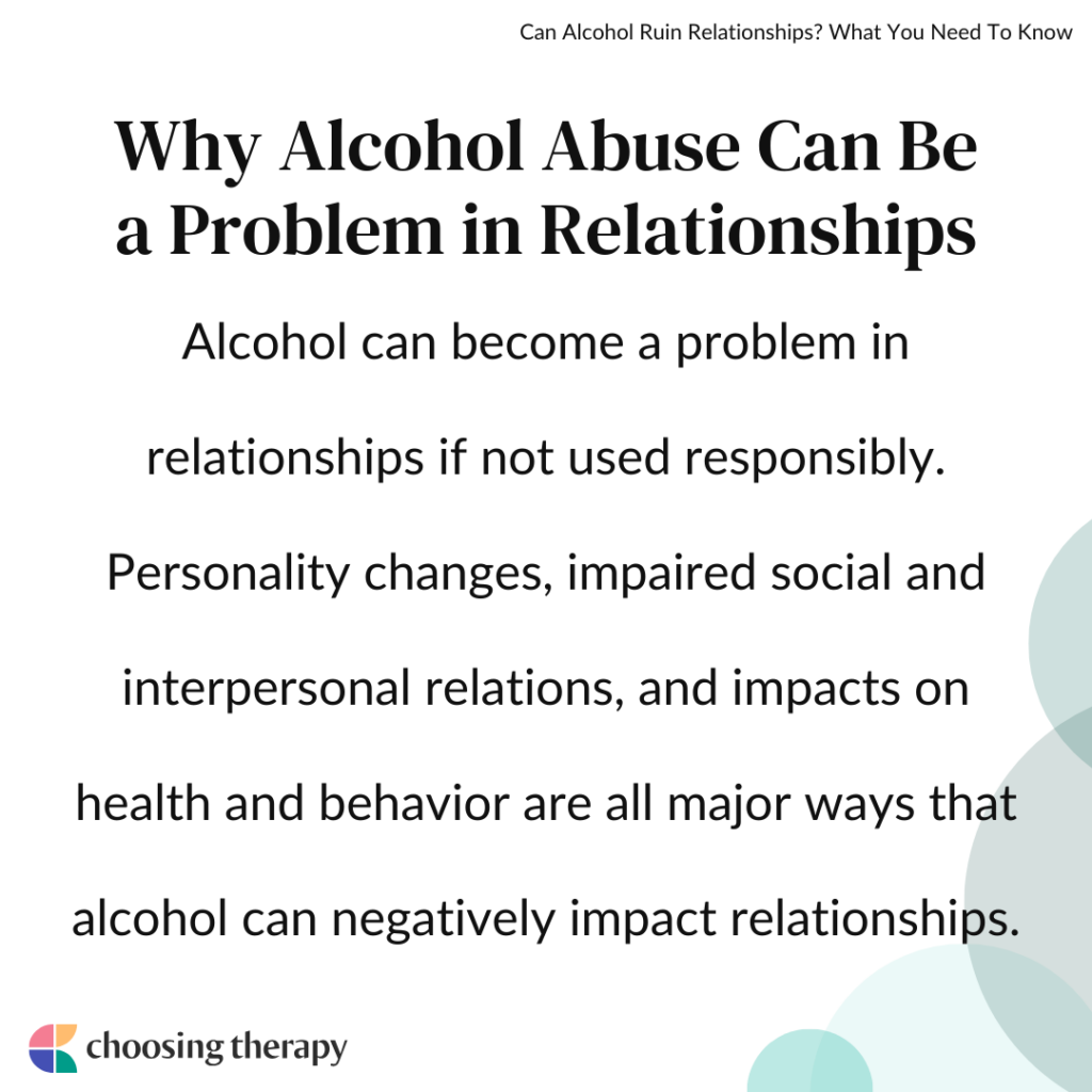 Alcohol Ruins Relationships: Things to Know