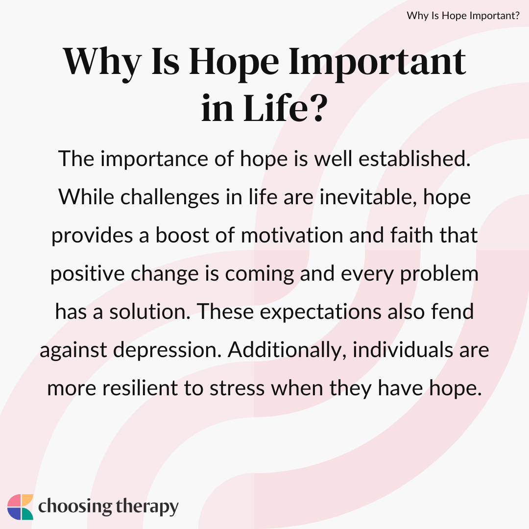 Why Is Hope Important? | ChoosingTherapy.com