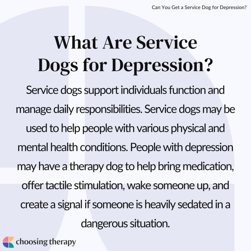 Service Dogs for Depression