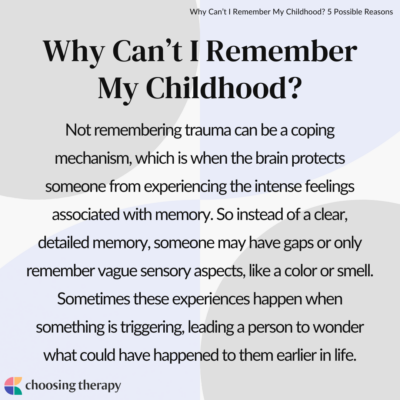 5 Reasons Why You Can’t Remember Your Childhood