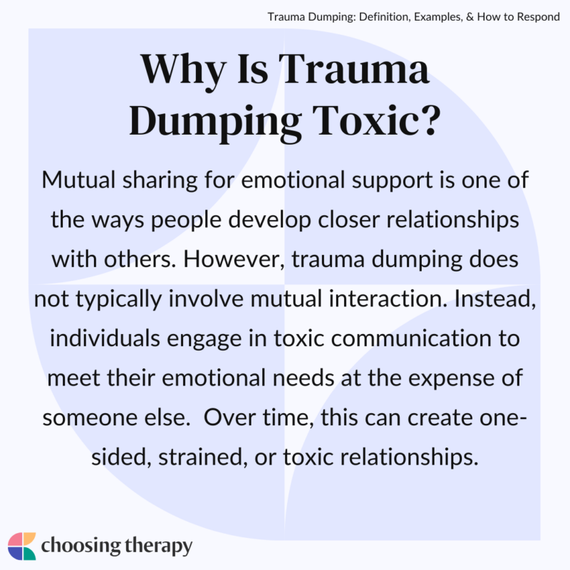 What Is Trauma Dumping?