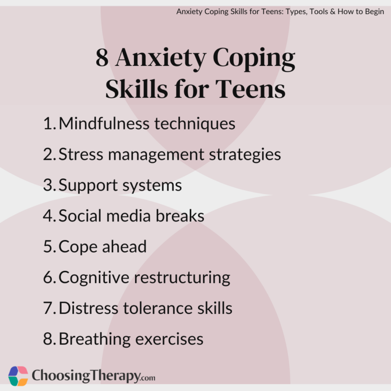 8 Anxiety Coping Skills for Teens